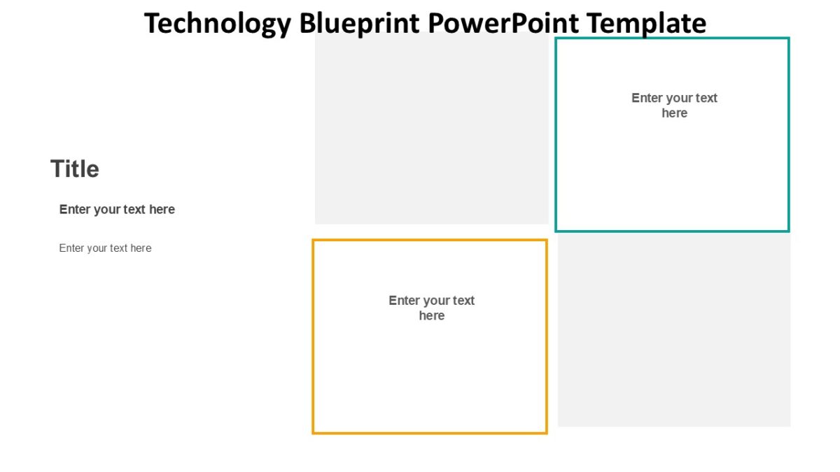 Technology Blueprint PowerPoint Template - PPTUniverse