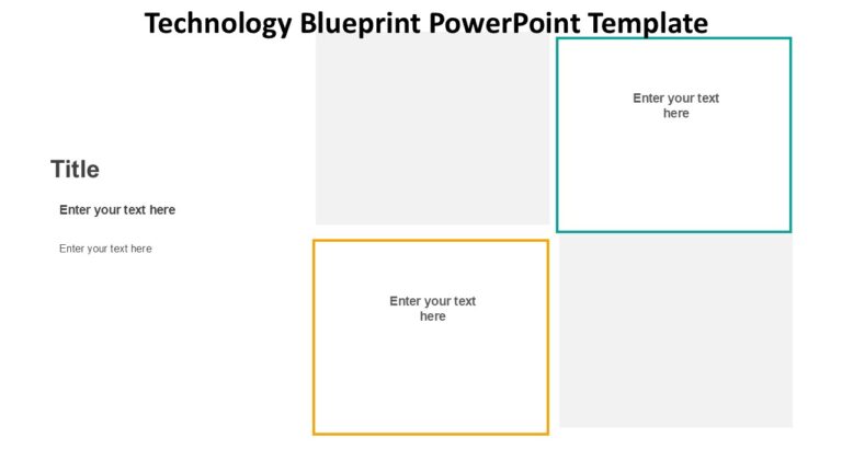 Technology Blueprint PowerPoint Template - PPTUniverse