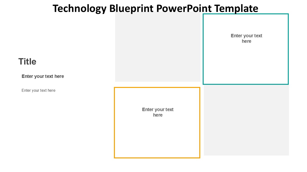 Technology Blueprint PowerPoint Template - PPTUniverse