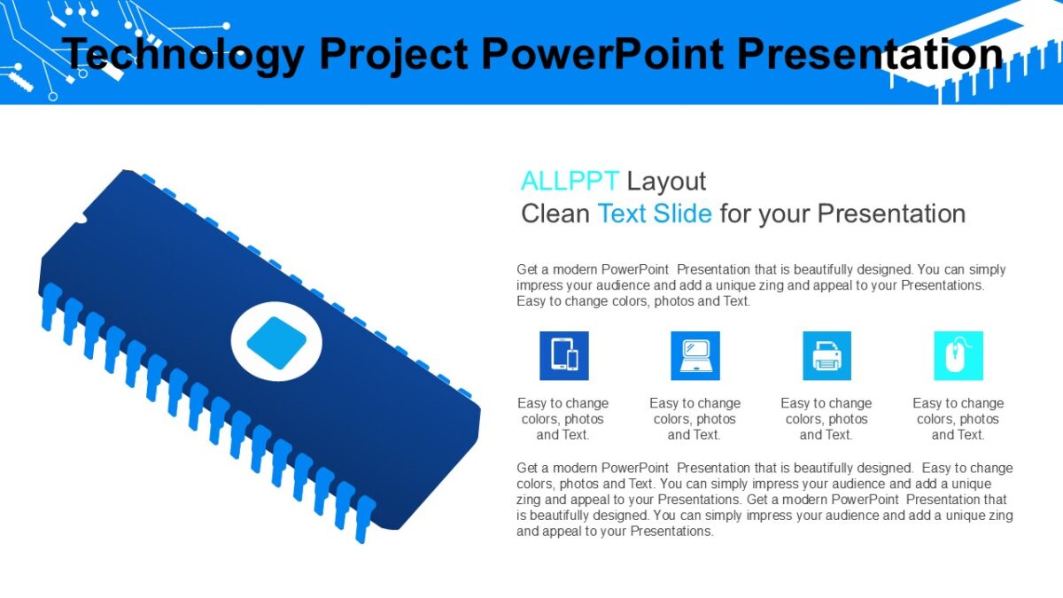 Technology Project PowerPoint Presentation - PPTUniverse