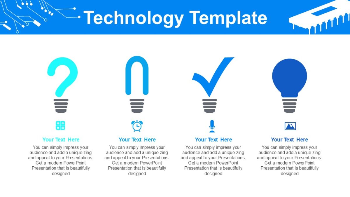Technology Template : 100% Editable PPTx