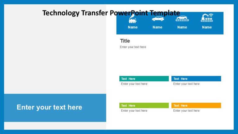 Technology Transfer PowerPoint Template : 100% Editable PPTx