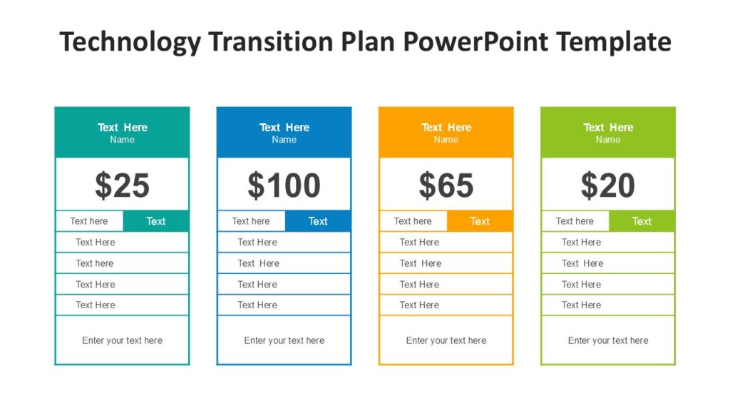 Technology Transition Plan PowerPoint Template - PPTUniverse