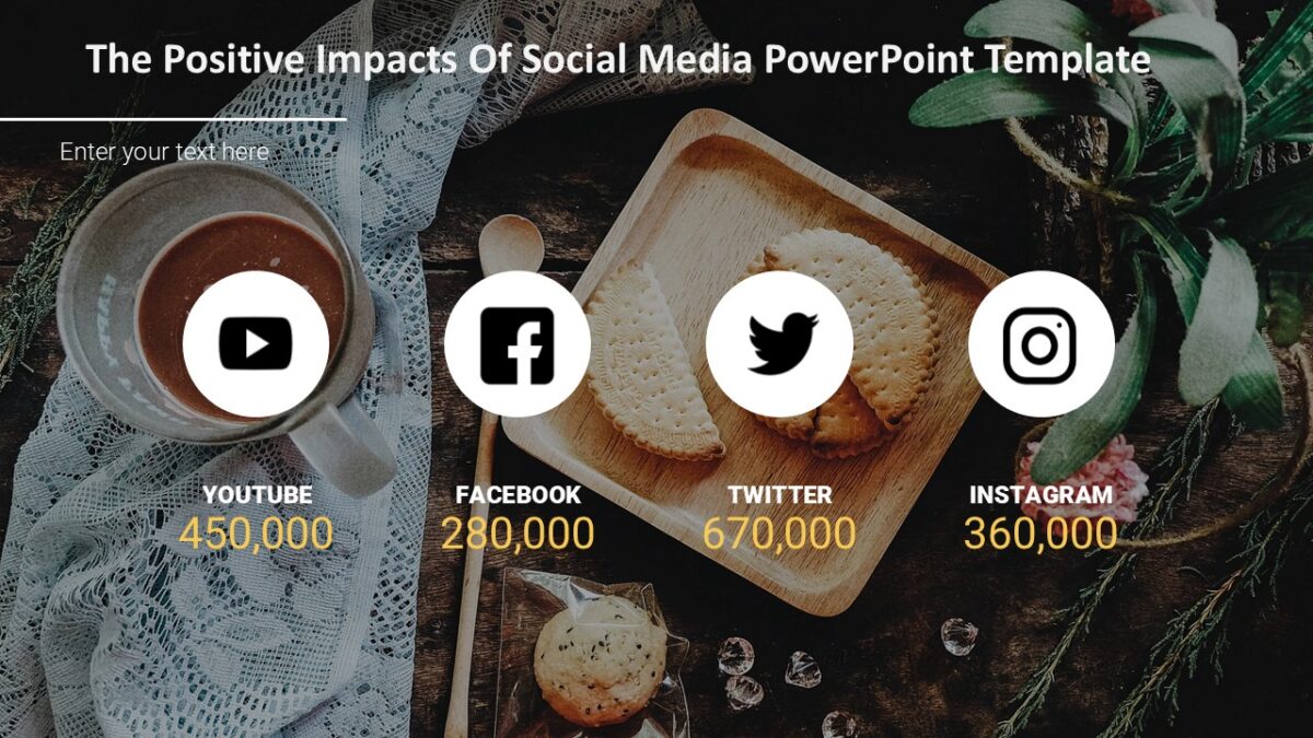 The Positive Impacts Of Social Media PowerPoint Template : 100% ...