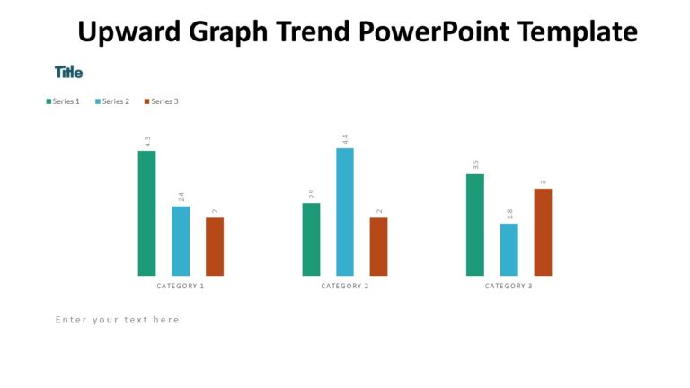 Upward Graph Trend PowerPoint Template - PPTUniverse