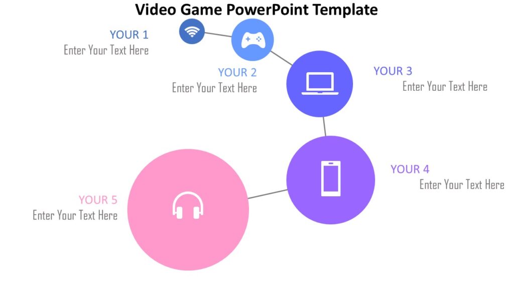 Video Game PowerPoint Template : 100% Editable PPTx