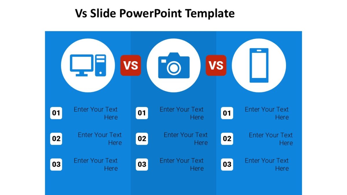 Vs Slide PowerPoint Template - PPTUniverse