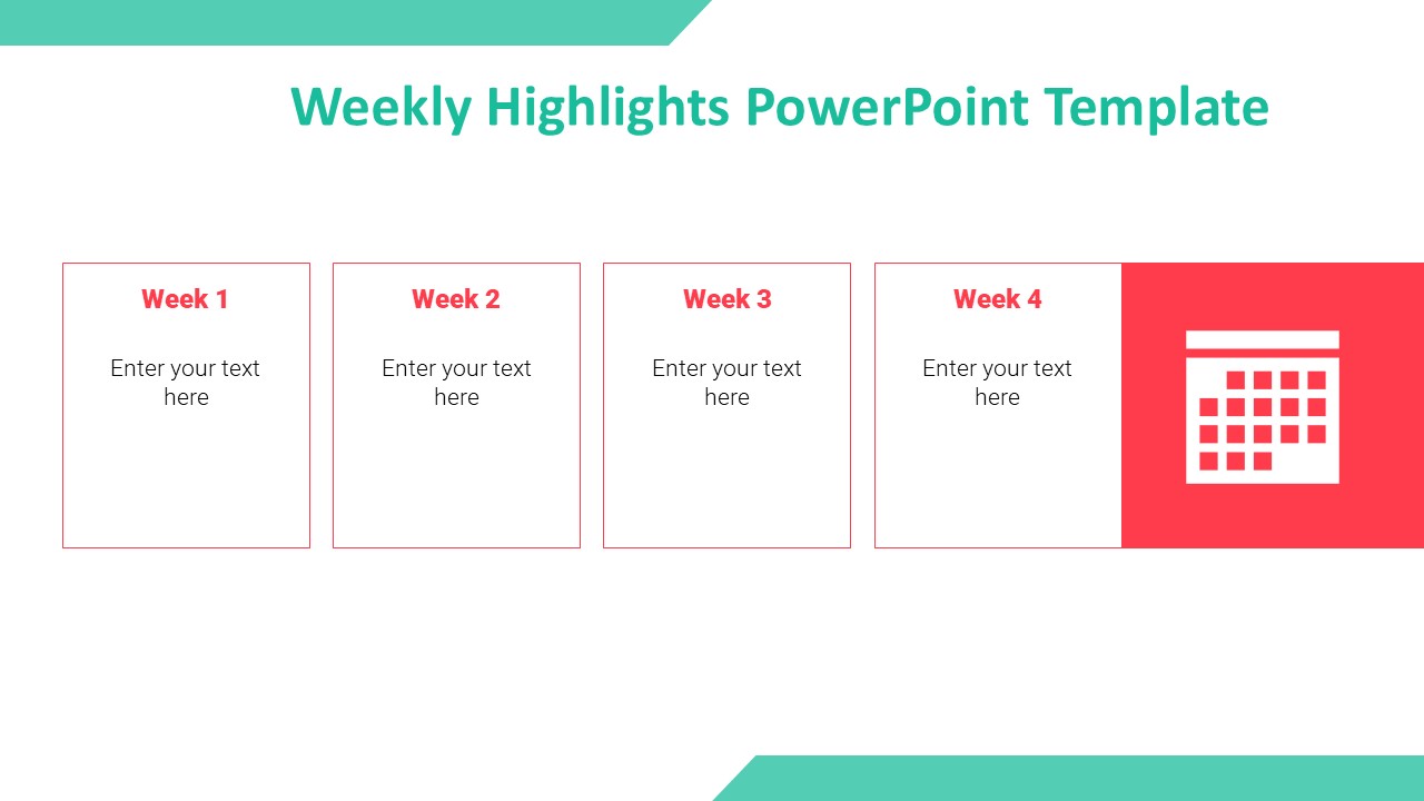 Weekly Highlights PowerPoint Template - PPTUniverse