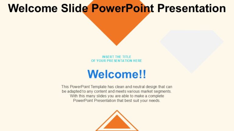 Welcome Slide PowerPoint Presentation - PPTUniverse