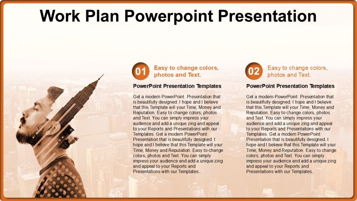 Work Plan Powerpoint Presentation : 100% Editable PPTx
