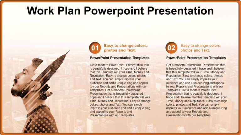 Work Plan Powerpoint Presentation : 100% Editable PPTx