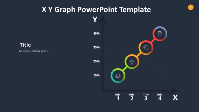 X Y Graph PowerPoint Template : 100% Editable PPTx