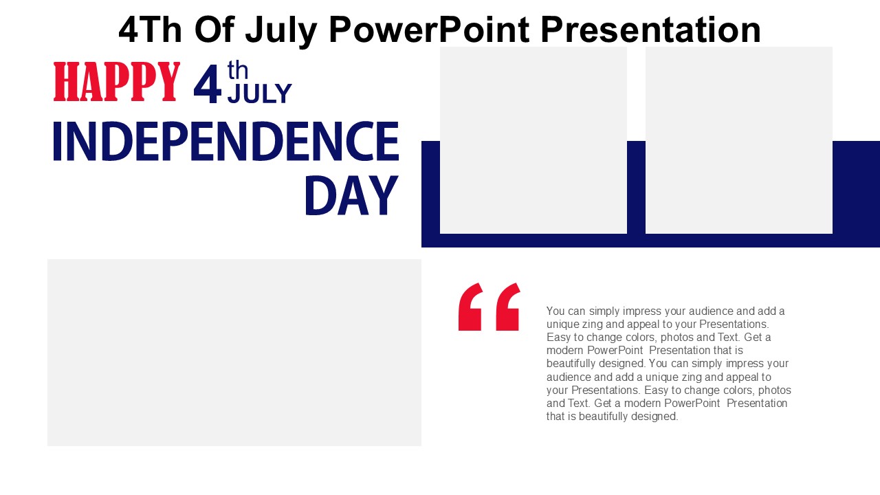4Th Of July PowerPoint Presentation - PPTUniverse