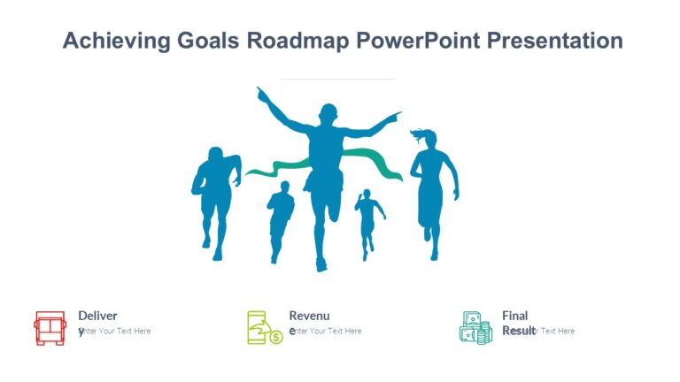 Achieving Goals Roadmap PowerPoint Presentation : 100% Editable PPTx