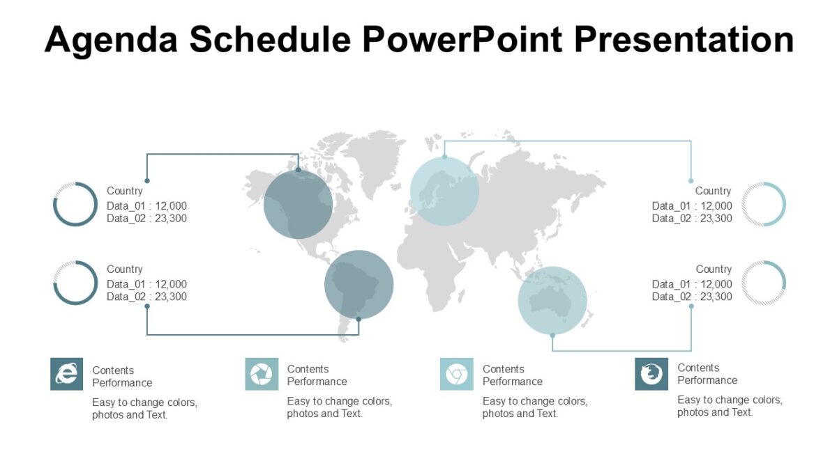 Agenda Schedule PowerPoint Presentation : 100% Editable PPTx