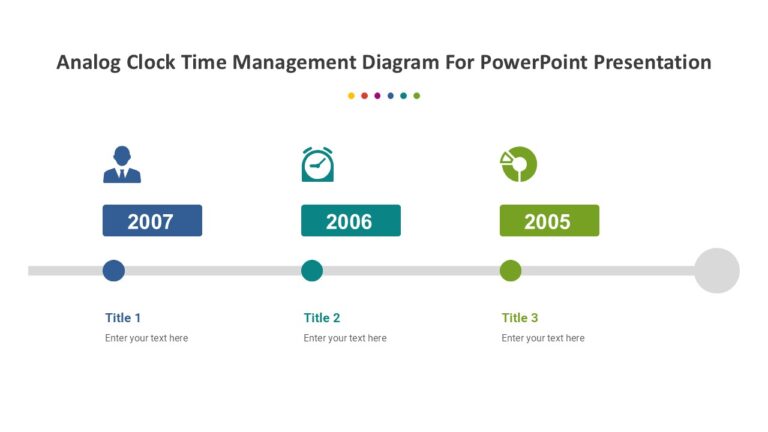 Analog Clock Time Management Diagram For PowerPoint Presentation : 100% ...