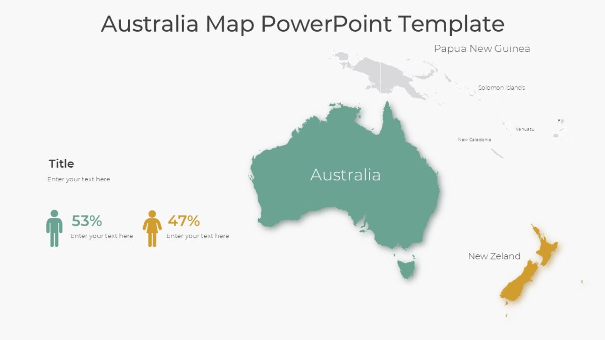 Australia Map PowerPoint Template - PPTUniverse