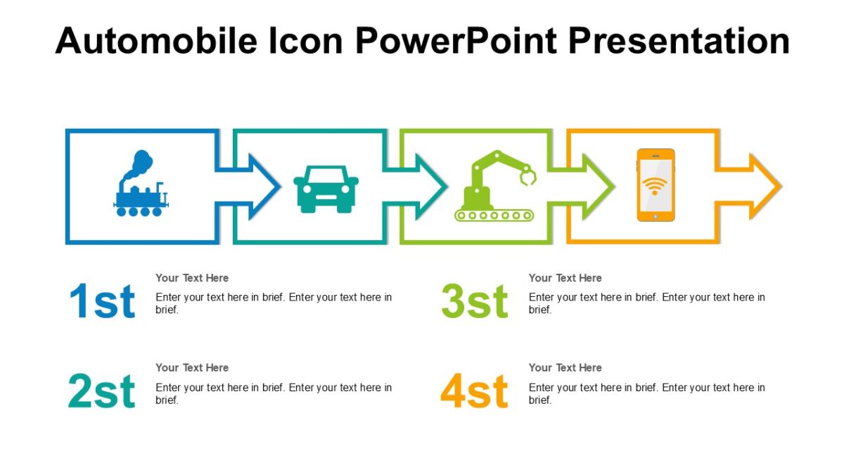 Automobile Icon PowerPoint Presentation : 100% Editable PPTx