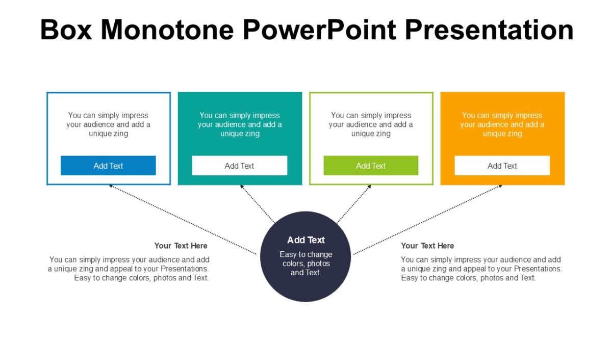 Box Monotone PowerPoint Presentation : 100% Editable PPTx