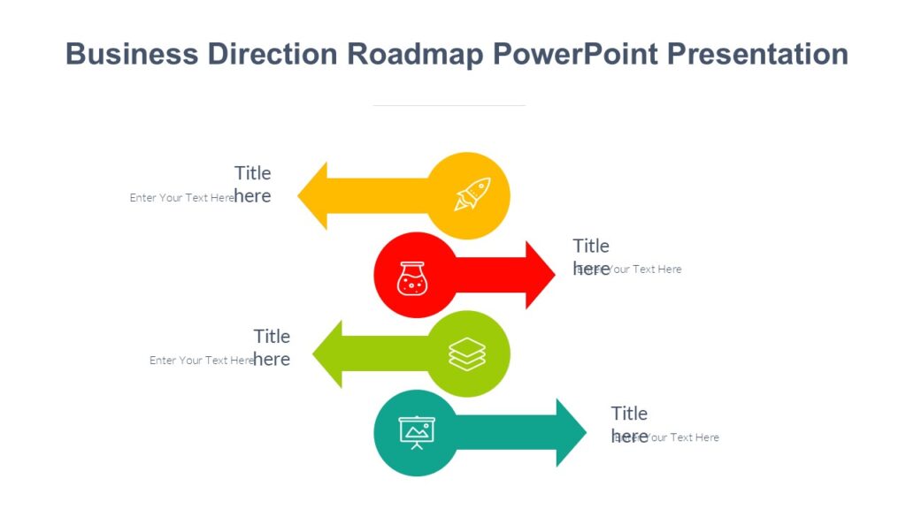 Business Direction Roadmap PowerPoint Presentation : 100% Editable PPTx
