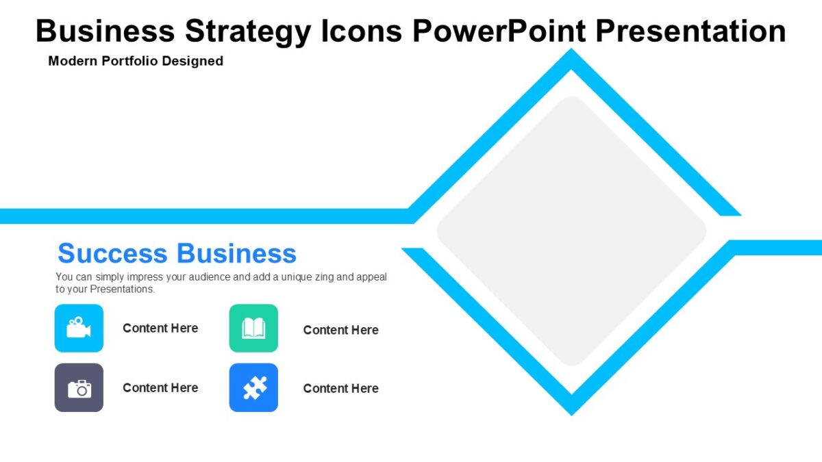 Business Strategy Icons PowerPoint Presentation : 100% Editable PPTx