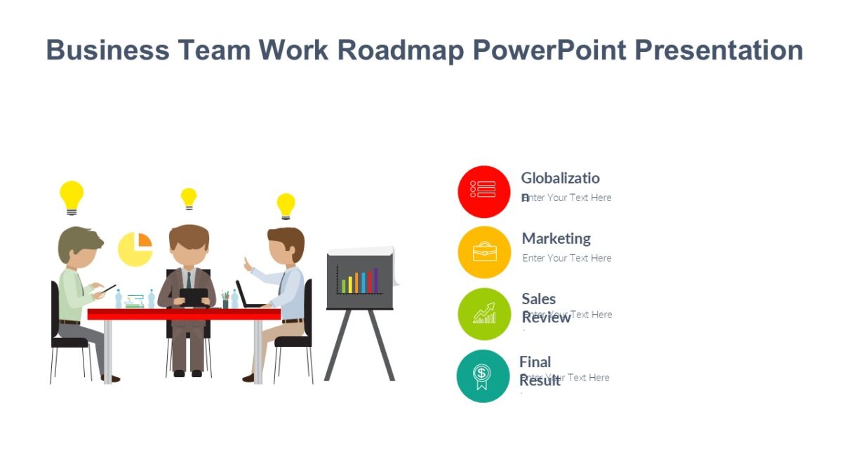 Business Team Work Roadmap PowerPoint Presentation - PPTUniverse