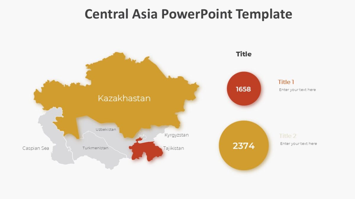 Central Asia PowerPoint Template : 100% Editable PPTx