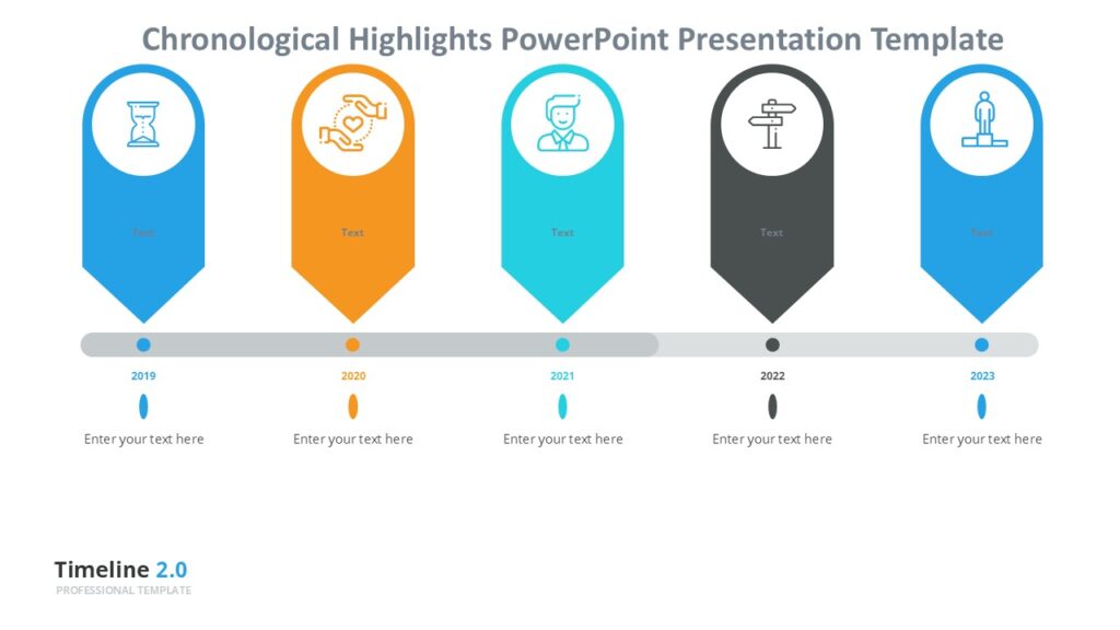 Chronological Highlights PowerPoint Presentation Template - PPTUniverse