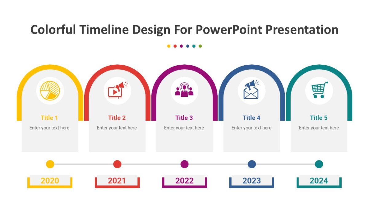 Colorful Timeline Design For PowerPoint Presentation - PPTUniverse