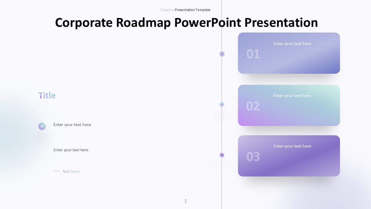 Corporate Roadmap PowerPoint Presentation : 100% Editable PPTx