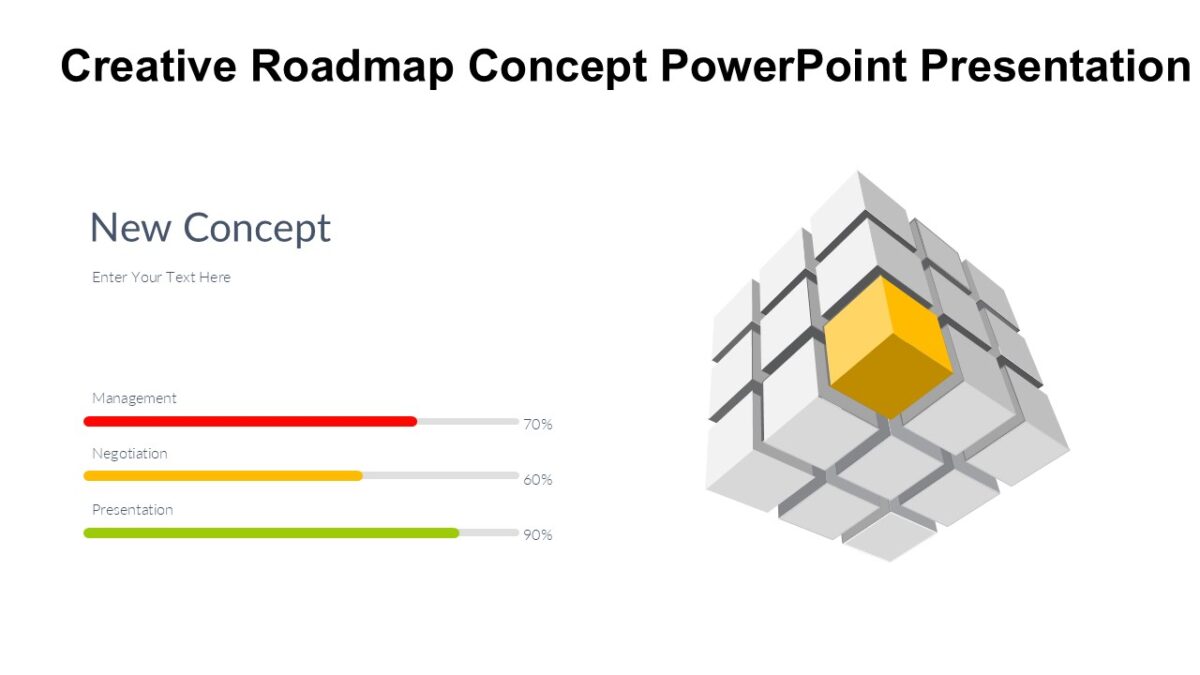 Creative Roadmap Concept PowerPoint Presentation - PPTUniverse