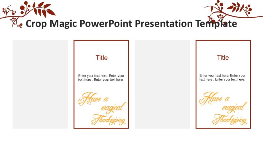 Crop Magic PowerPoint Presentation Template - PPTUniverse