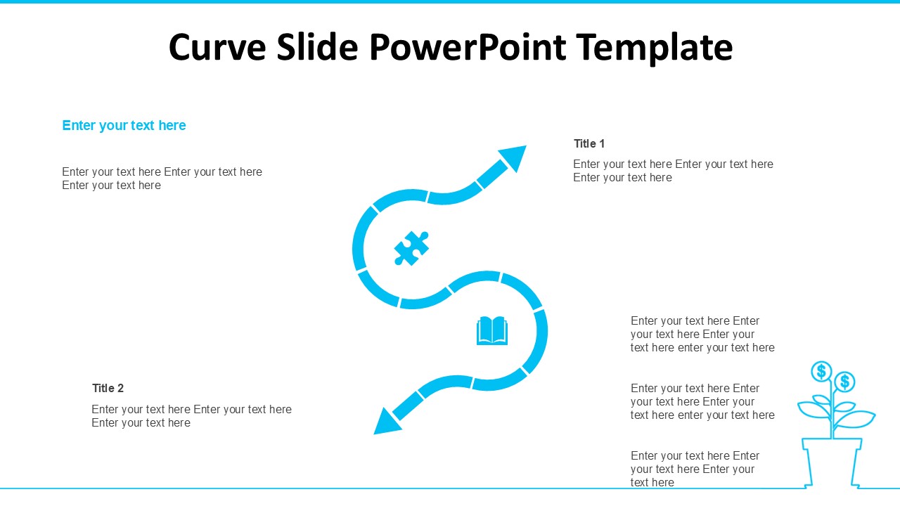 Curve Slide PowerPoint Template - PPTUniverse