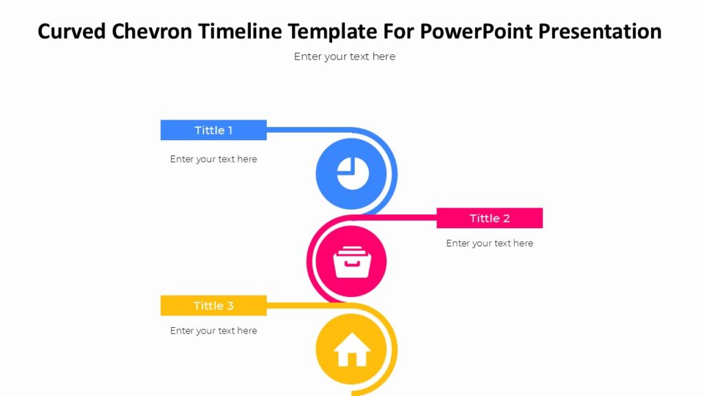 Curved Chevron Timeline Template For PowerPoint Presentation - PPTUniverse