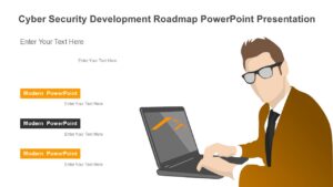 Cyber Security Development Roadmap PowerPoint Presentation : 100% Editable PPTx