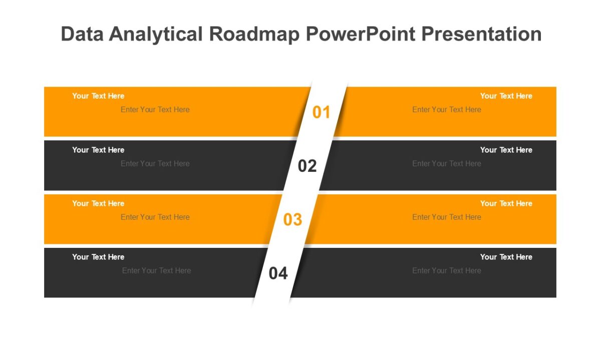 Data Analytical Roadmap PowerPoint Presentation : 100% Editable PPTx