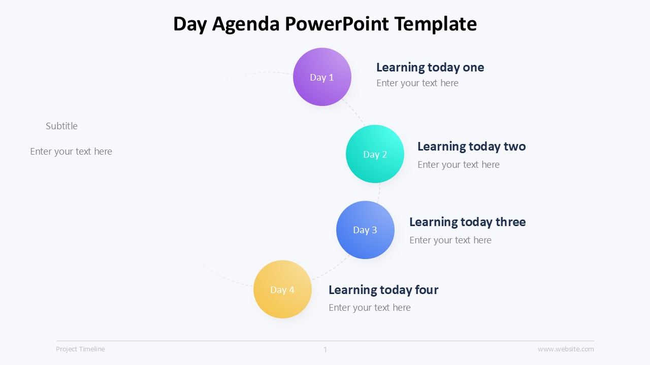 Day Agenda PowerPoint Template - PPTUniverse