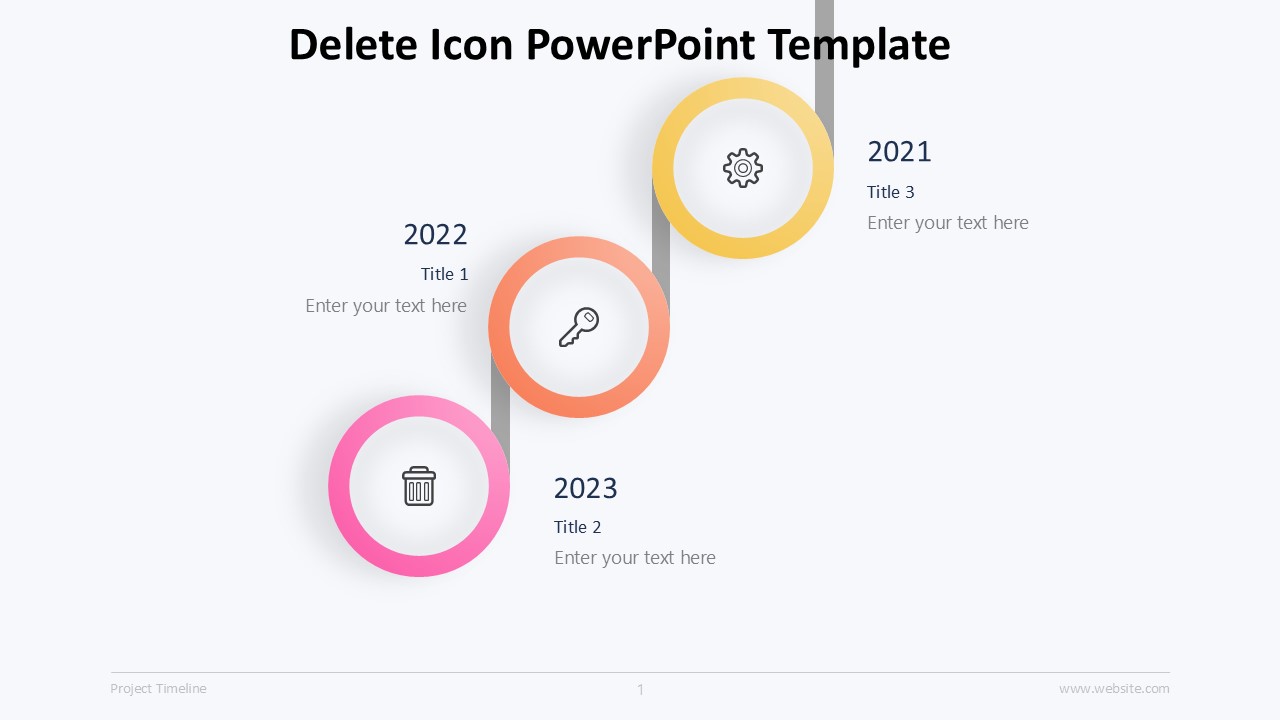 Delete Icon PowerPoint Template - PPTUniverse