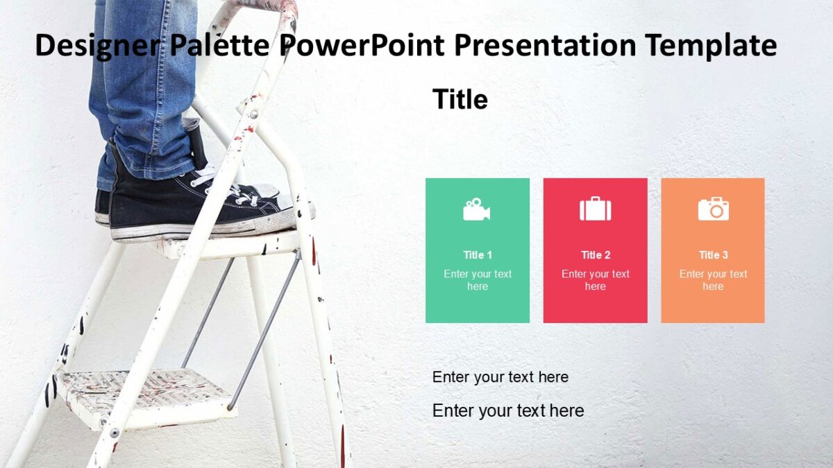 Designer Palette PowerPoint Presentation Template : 100% Editable PPTx