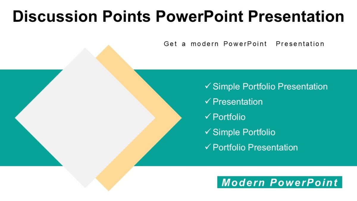 Discussion Points PowerPoint Presentation : 100% Editable PPTx