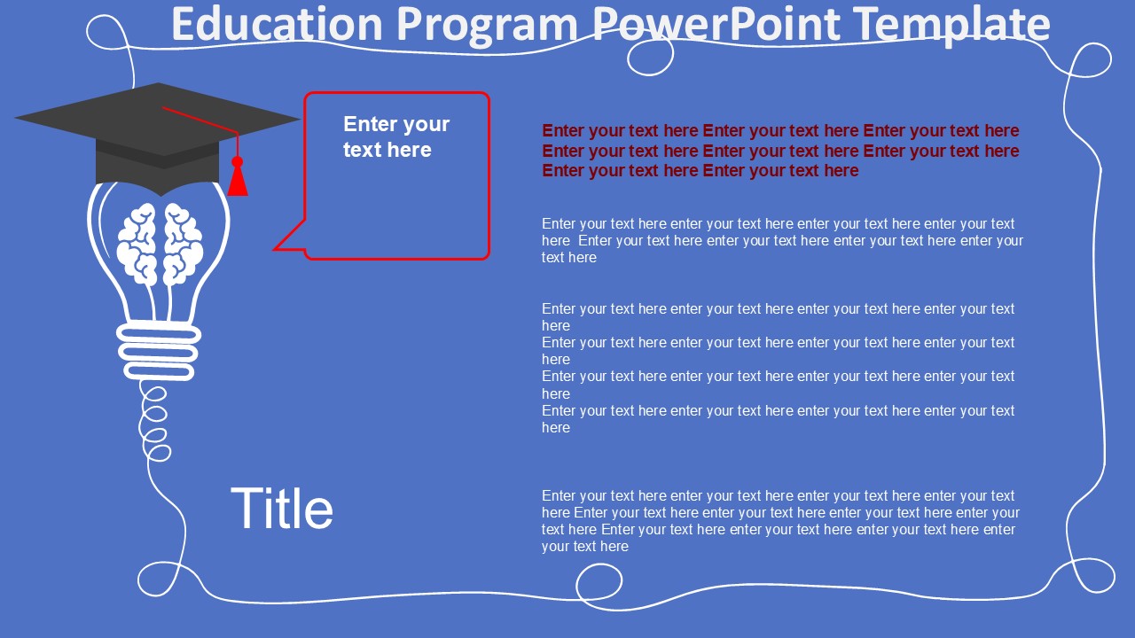 Education Program PowerPoint Template - PPTUniverse