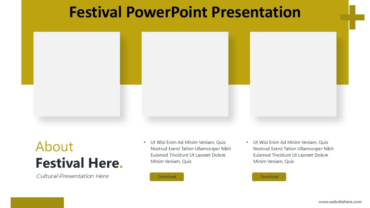 Festival PowerPoint Presentation : 100% Editable PPTx