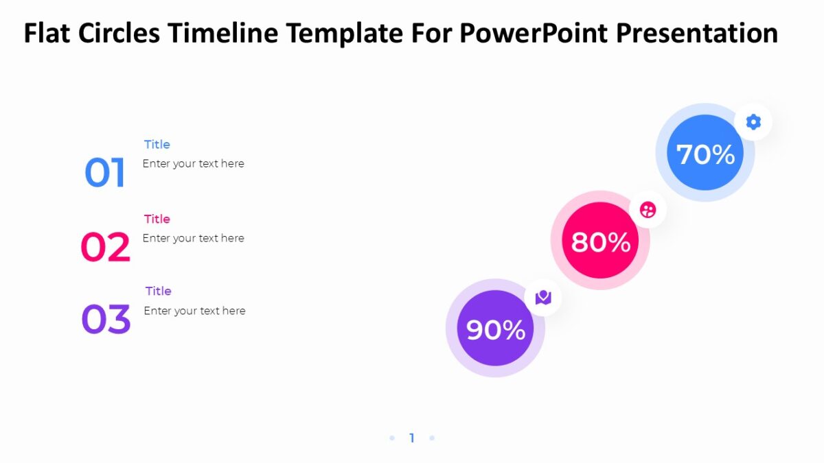 Flat Circles Timeline Template For PowerPoint Presentation - PPTUniverse