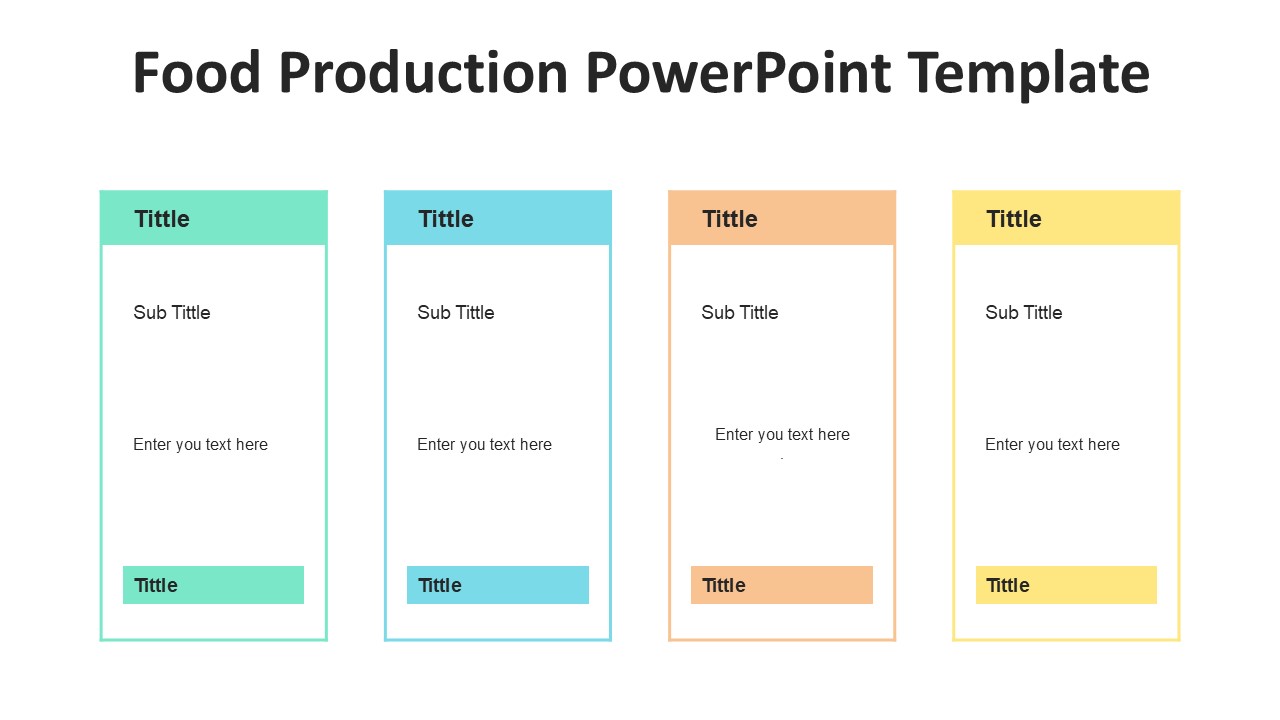 Food Production PowerPoint Template - PPTUniverse
