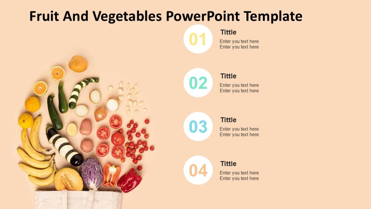 Fruit And Vegetables PowerPoint Template - PPTUniverse