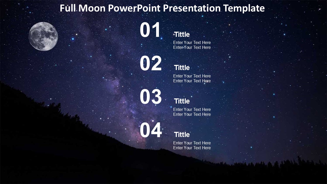 Full Moon PowerPoint Presentation Template - PPTUniverse