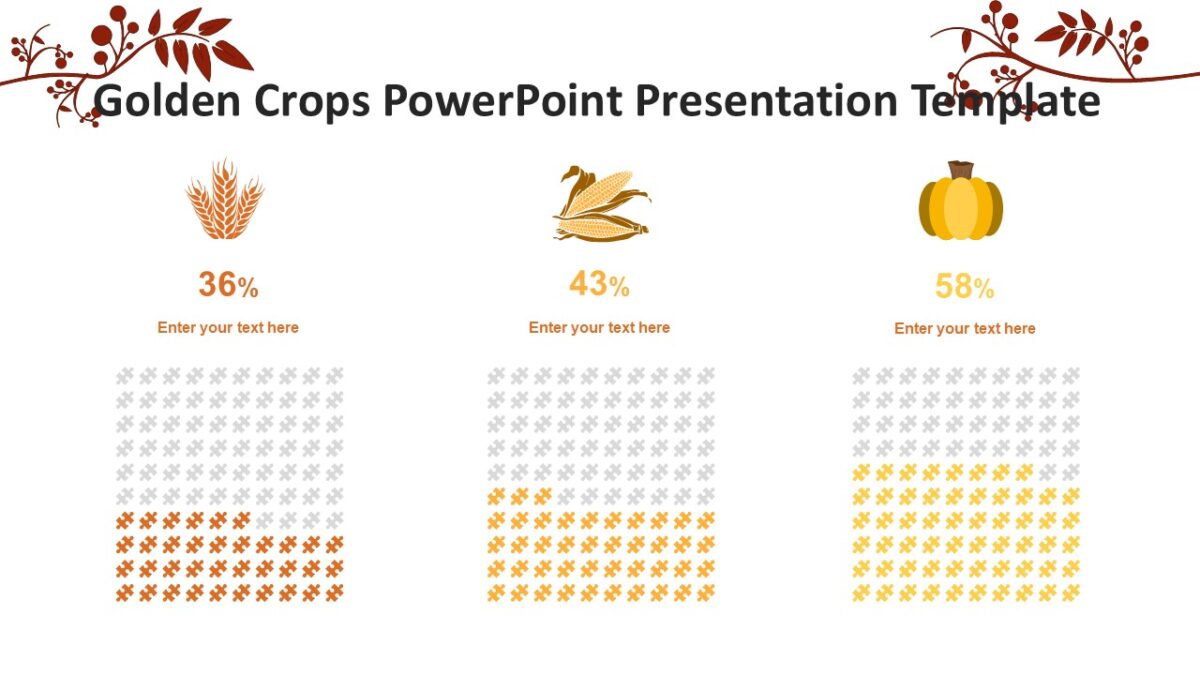 Golden Crops PowerPoint Presentation Template - PPTUniverse