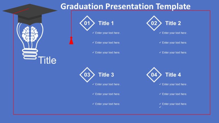 Graduation Presentation Template : 100% Editable PPTx