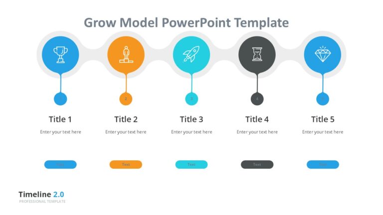 Grow Model PowerPoint Template : 100% Editable PPTx