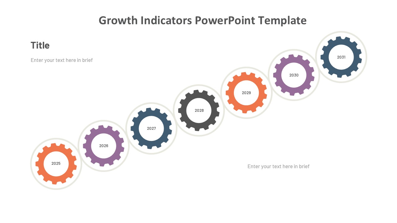 Growth Indicators PowerPoint Template - PPTUniverse